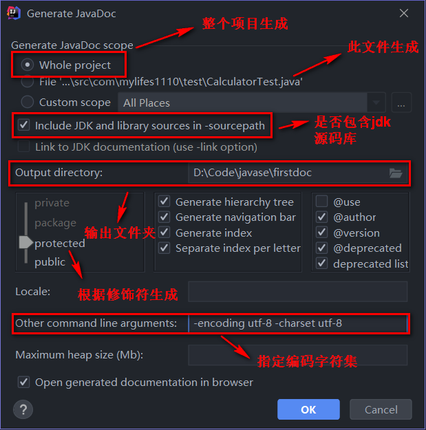 Javadoc生成的详细操作教程_javadoc怎么生成-CSDN博客