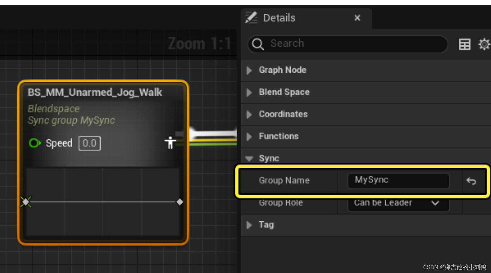 UE里的Sync Groups_blendspace graph-CSDN博客
