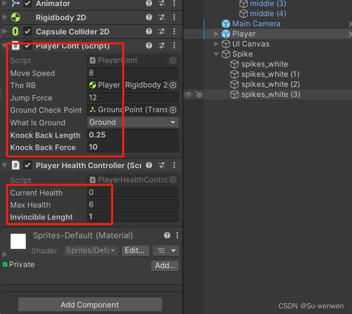 Unity2D 角色生命系统及UI控制脚本编写之四（学习自用）_unity2d 控制ui生成-CSDN博客
