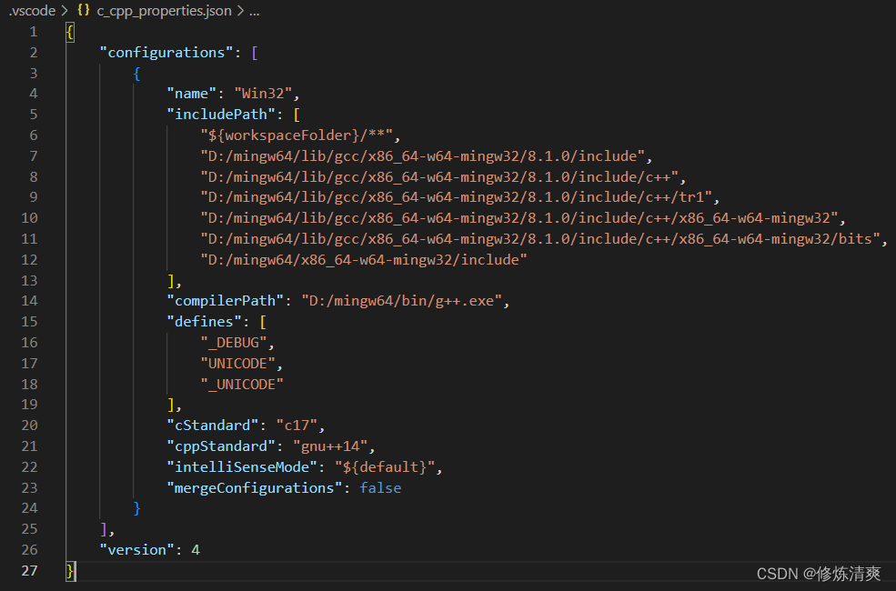 VS Code安装配置python、C/C++开发环境_consolas, 'courier new', monospace-CSDN博客