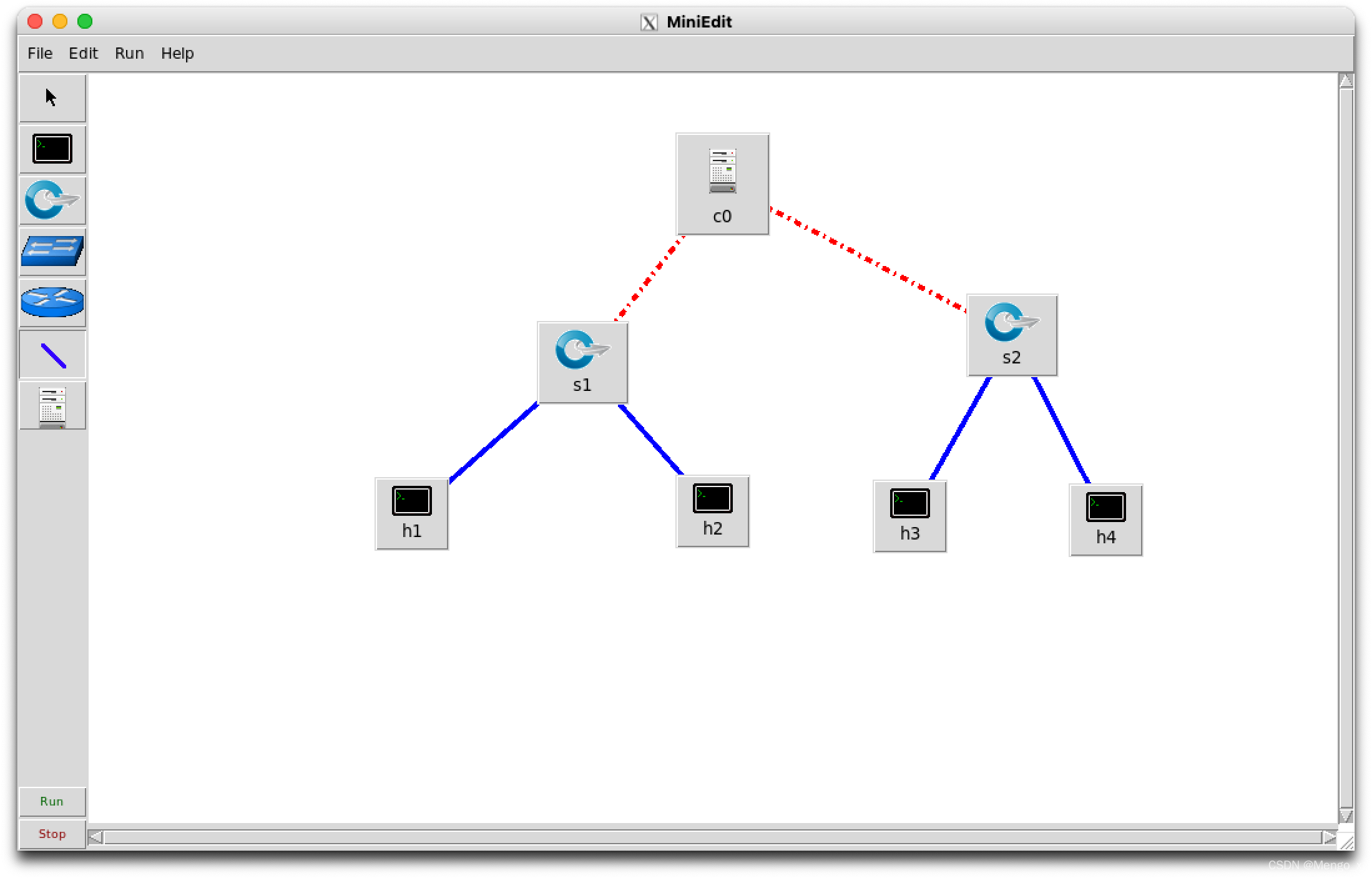 软件定义网络SDN基础实验：MiniNet常用命令、创建网络拓扑、OpenFlow流表操作_mininet> xterm h1-CSDN博客