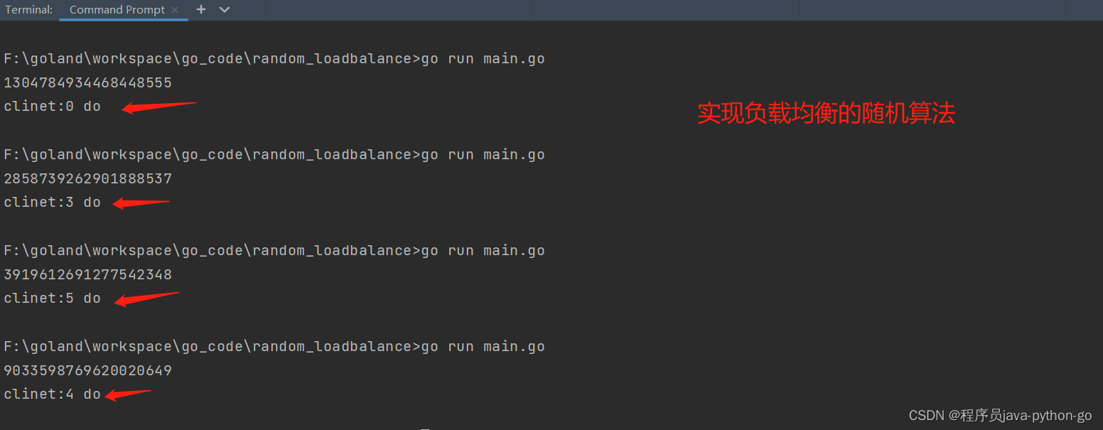 【用GO实现一个负载均衡算法------随机算法】_loadbalancerclient 随机-CSDN博客