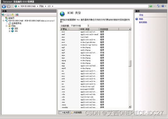 IIS 之 添加MIME扩展类型及HTTP错误403_iis没有mime类型功能-CSDN博客