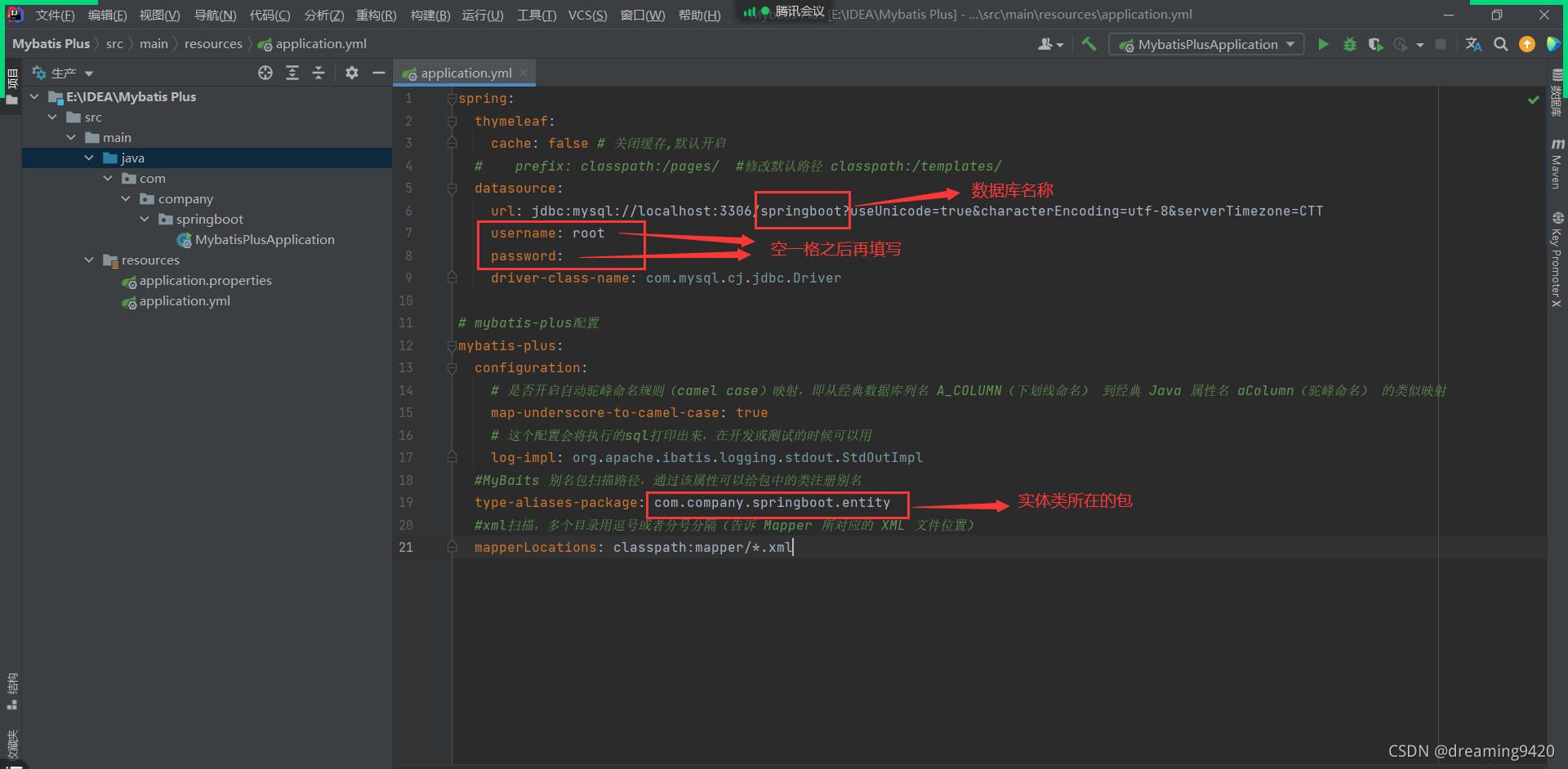 IDEA搭建Spring Boot项目（整合Mybatis Plus）_idea springboot +mybatis plus 依赖项-CSDN博客