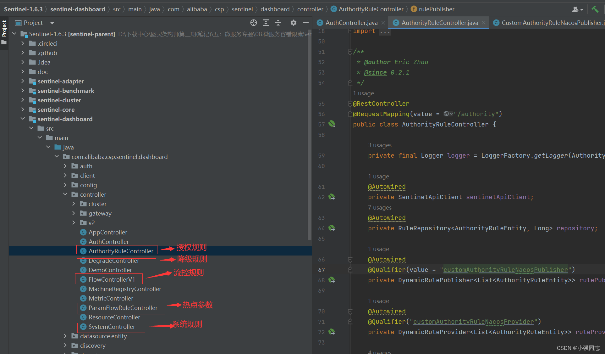 Sentinel 规则持久化_error when querying parameter flow rules-CSDN博客
