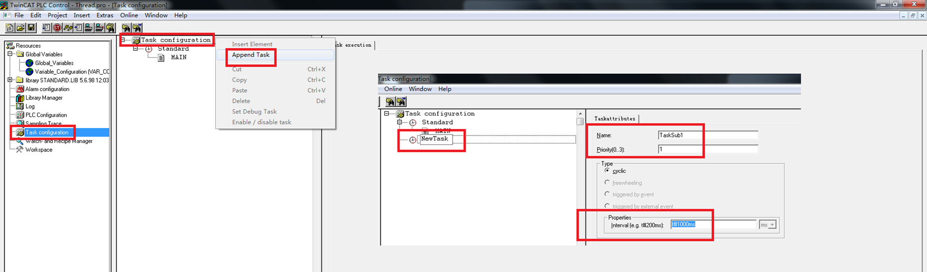 倍福TwinCAT(贝福Beckhoff)常见问题(FAQ)-如何让不同的PLC程序分线程运行 TC2_倍福 task configuration-CSDN博客