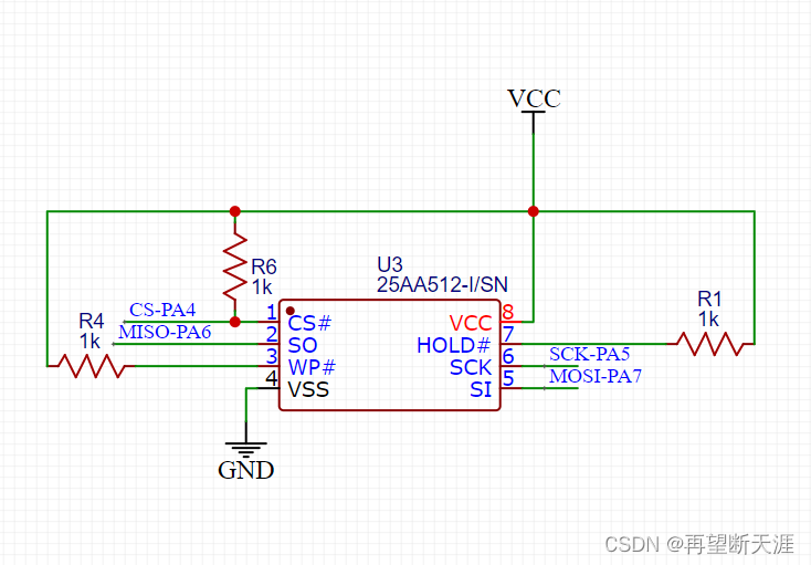 EEPROM存储芯片25AA512芯片的使用时序，与STM32使用SPI通信代码_stm32 spi 通讯eeprom-CSDN博客
