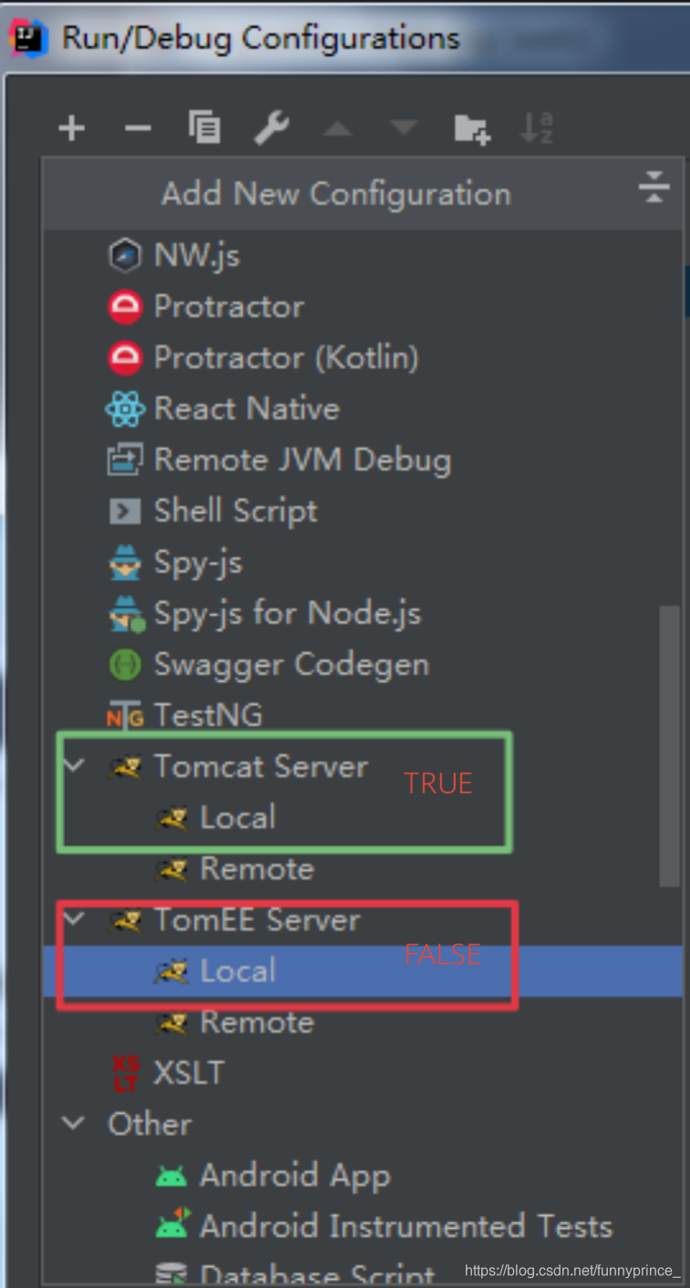 记录使用IDEA部署Tomcat时提示错误：the selected directory is not a TomEE home_tomcat server is not selected ...