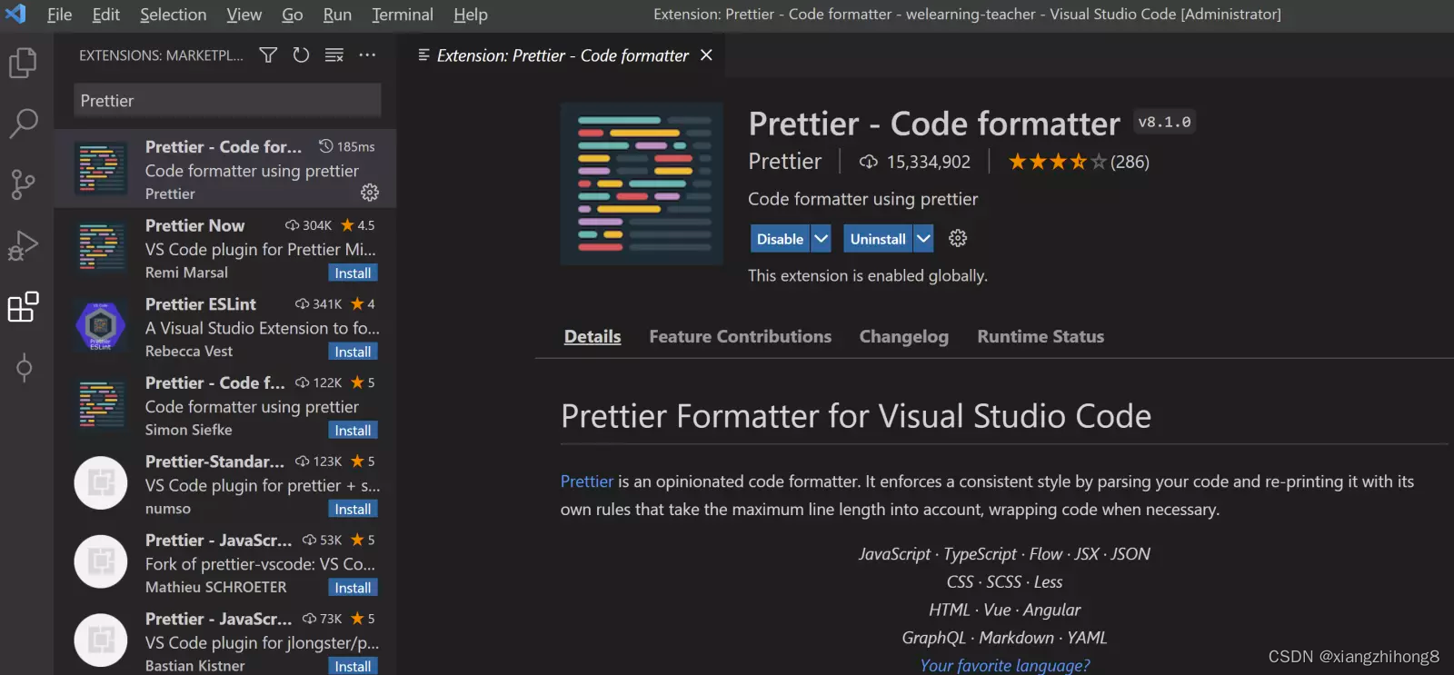 ESLint、Prettier插件的安装与使用_prettier eslint插件-CSDN博客