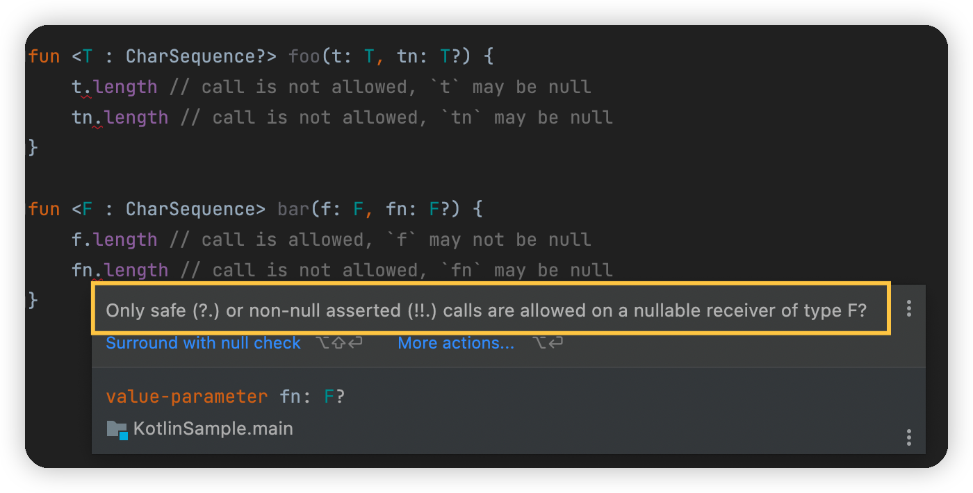 有趣的 Kotlin 0x0F：Definitely non-nullable types_intersection types are only supported for definite ...
