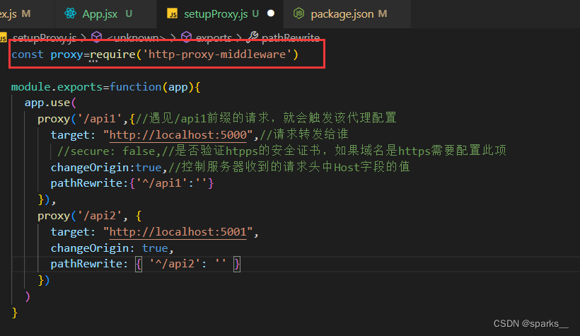 React配置setupProxy后无法访问页面_react脚手架配置setupproxy后,用127.0.0.1访问不了-CSDN博客