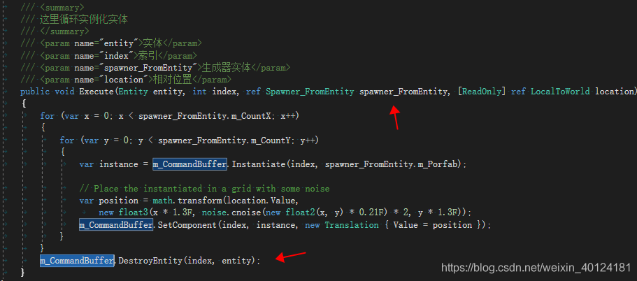Unity ECS学习笔记（8）EntityCommandBufferSystem_unity createcommandbuffer 创建的实体 如何初始化-CSDN博客