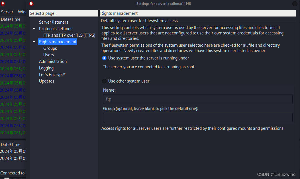 Linux FileZilla Server 550 Permission denied，可能是Server本身没有权限-CSDN博客