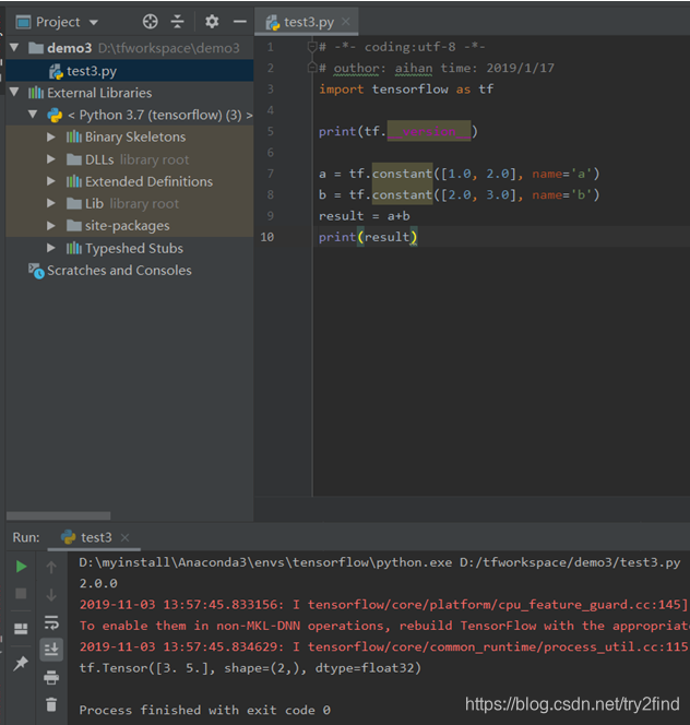 Windows10下安装使用tensorflow2.0_win10下载tensorflow2.0-CSDN博客