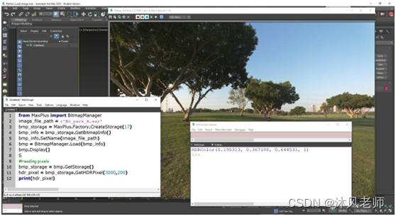 Python for 3dMax加载图像文件并读取像素值_3dmax python-CSDN博客