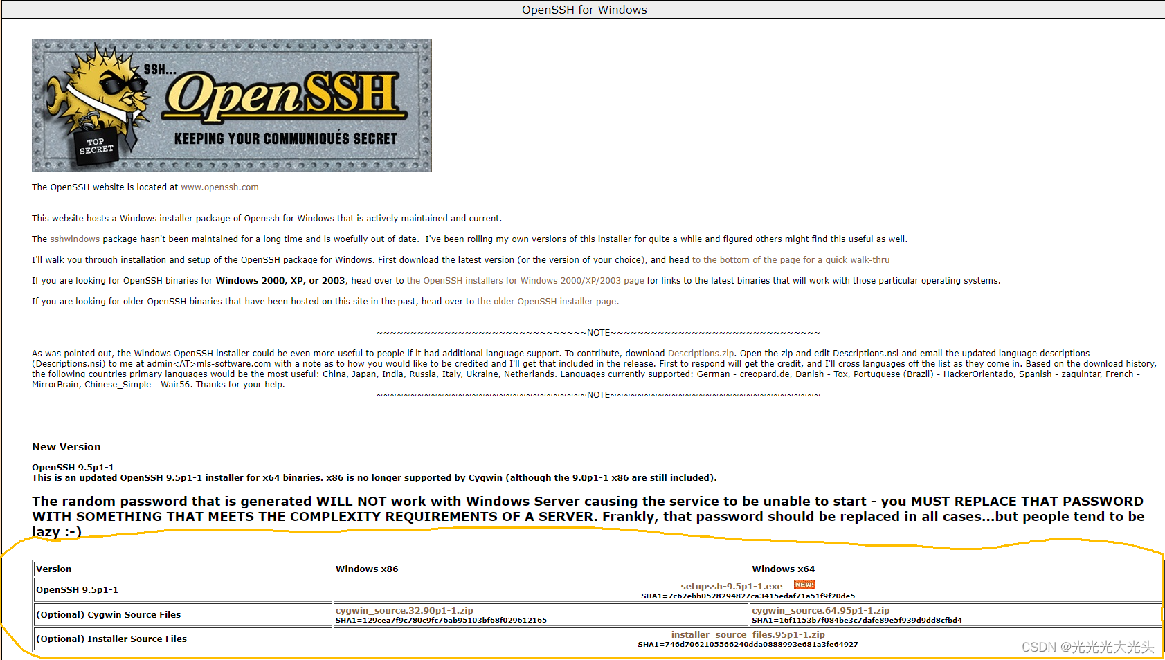 使用openssh for windows在启动ssh服务-CSDN博客