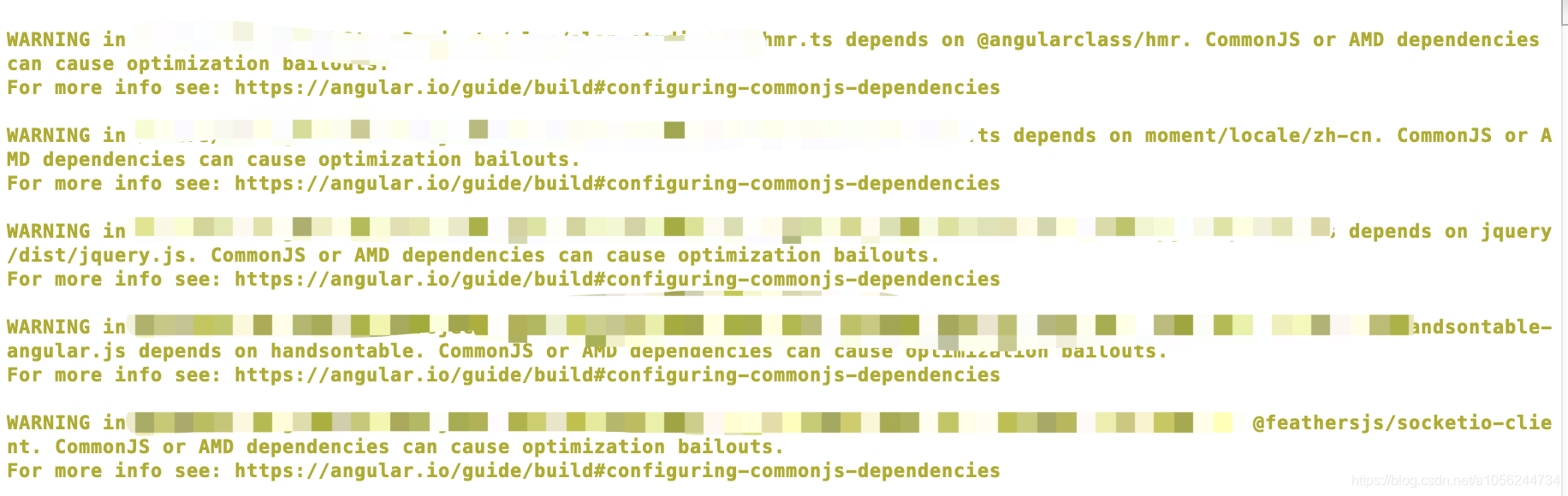 Angular 10 - CommonJS or AMD dependencies can cause optimization bailouts warning-CSDN博客