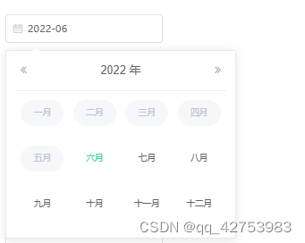 Vue 月份选择器结合插件moment实现 控制不可选_vue月份选择器-CSDN博客