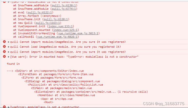 解决 Quill Cannot Import Modulesimageresize Are You Sure It Was