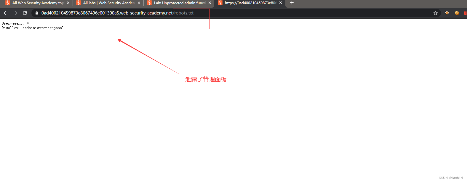 burp靶场--访问控制【越权】_lab: unprotected admin functionality-CSDN博客