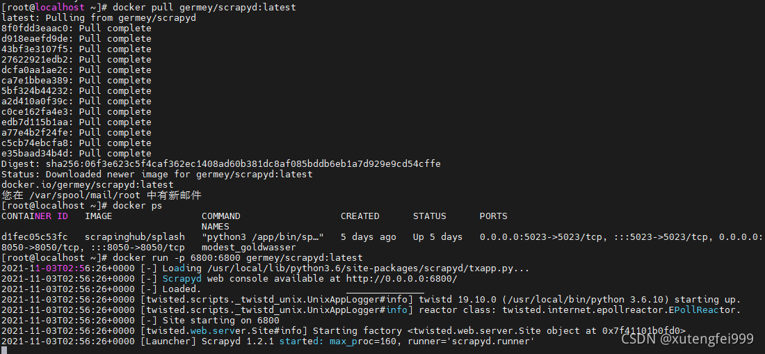 在centos上使用docker部署gerapy，scrapyd_docker gerapy-CSDN博客