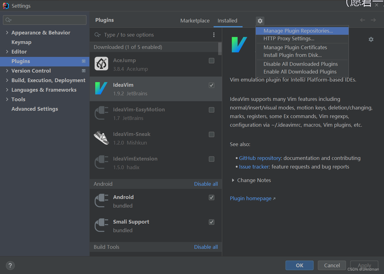 【Idea+Vim】Idea安装Vim插件/IdeaVim剪切板_ideavimrc 刷新-CSDN博客