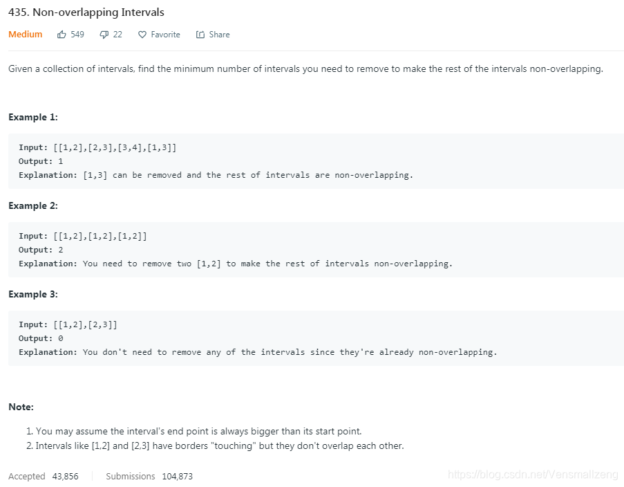 LeetCode刷题笔记（Non-overlapping Intervals）_return non-overapping result intervals-CSDN博客
