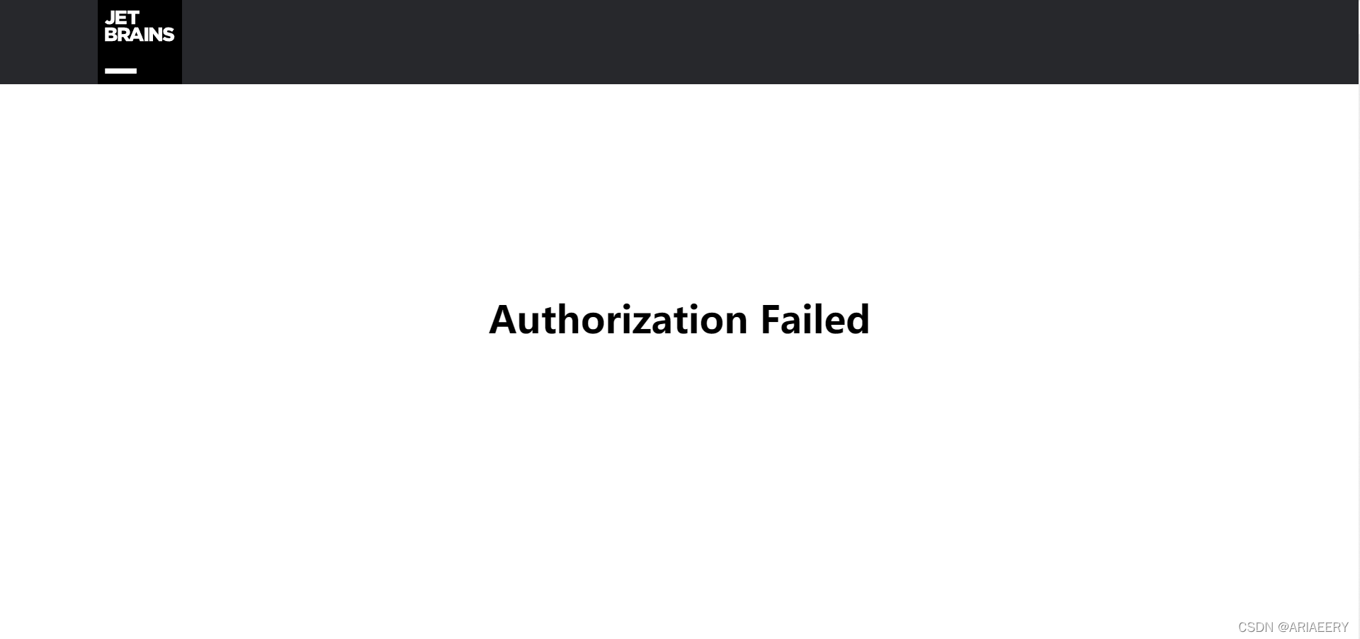 IDEA安装 Authorization Failed 登录不了_authorization failed you can close ...