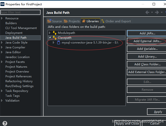 导入java.sql时The import java.sql cannot be resolved及Unhandled exception type ...