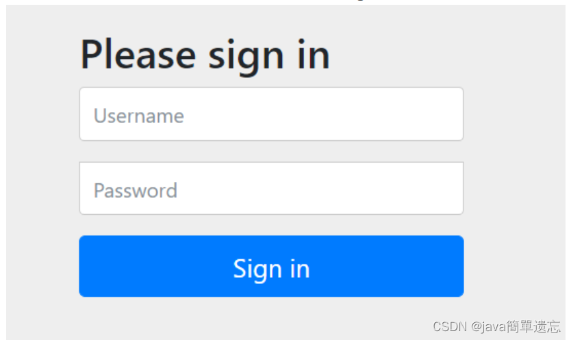 项目启动后网页显示“Please sign in”的解决方案-CSDN博客