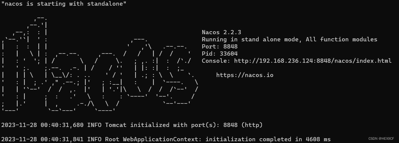 【Nacos】GrpcClient: Server check fail, please check server localhost ,port 9848 is available ...
