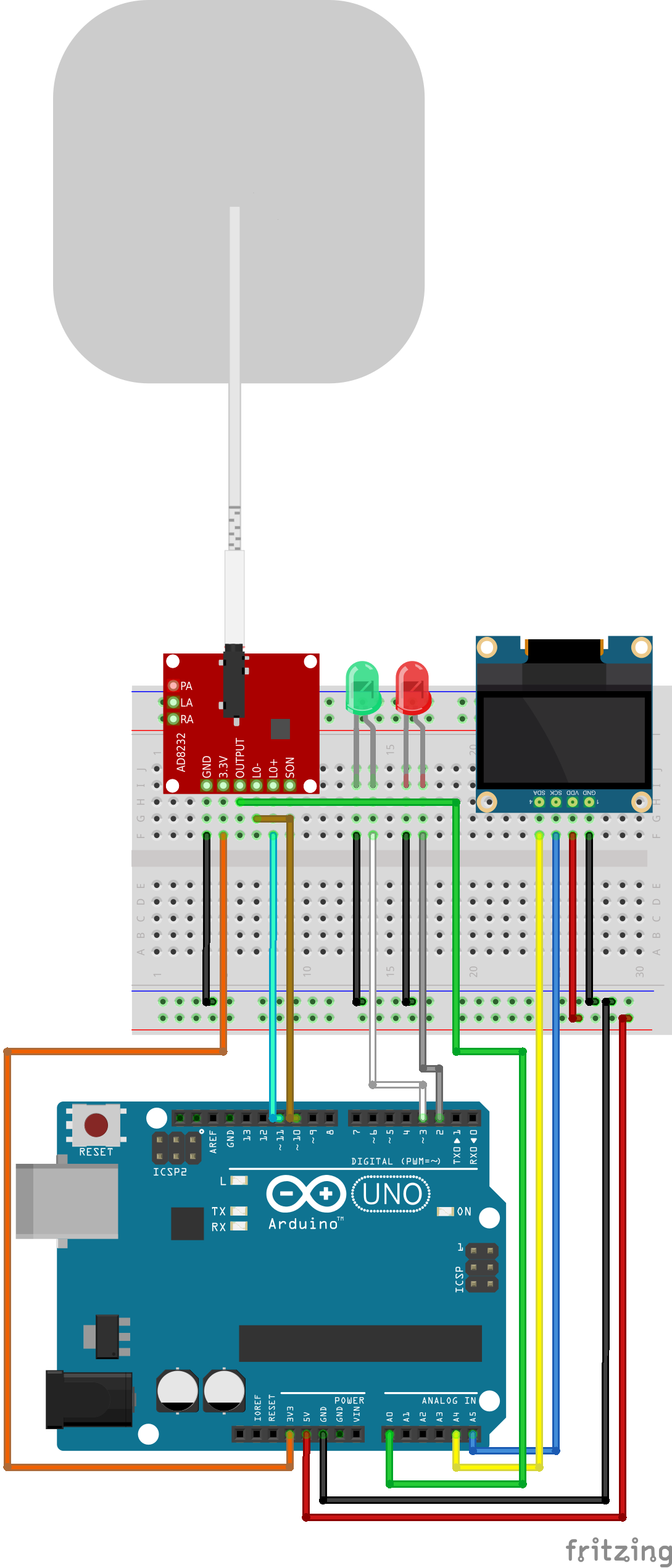 Fritzing软件绘制Arduino面包板接线图传感器模块库文件167_esp wroom 32 fritzing库文件-CSDN博客
