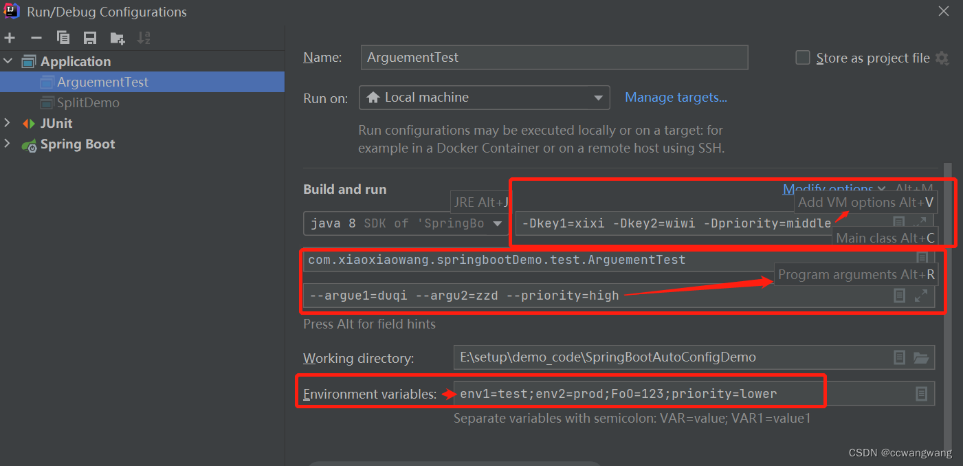 Idea程序参数,vm选项,环境变量idea Environment Variables Csdn博客
