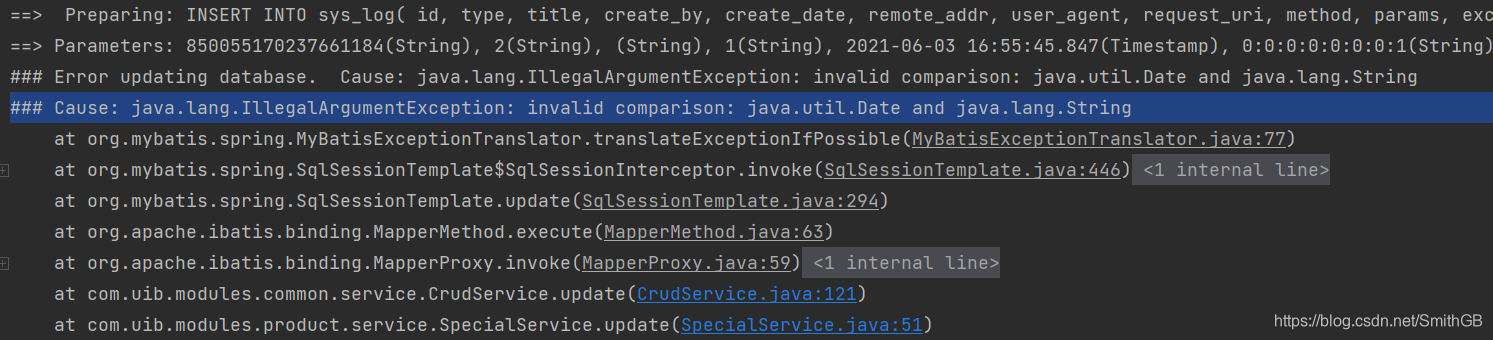 java.util.Date and java.lang.String异常_date: expected date at 0xa java.lang.string-CSDN博客