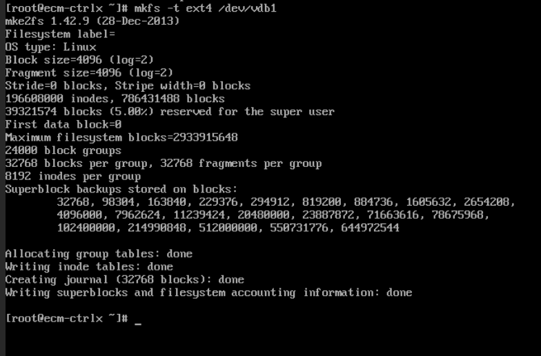 ECS云主机容量大于2TB，初始化Linux数据盘（parted）_parted优化-CSDN博客