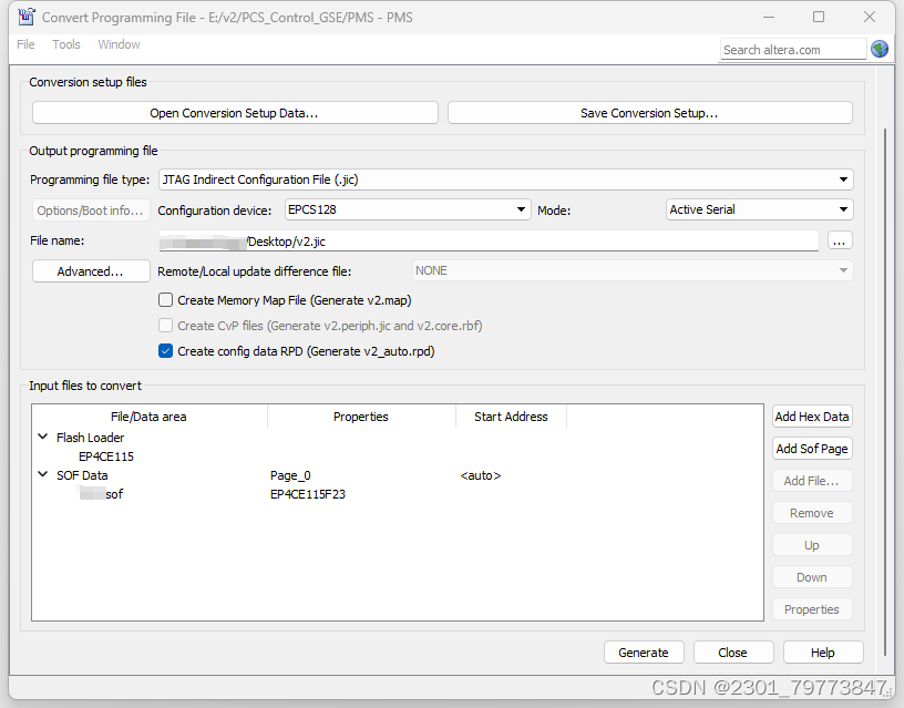 Altera Cyclone IV FPGA 远程升级（简易版）_asmi ip核-CSDN博客
