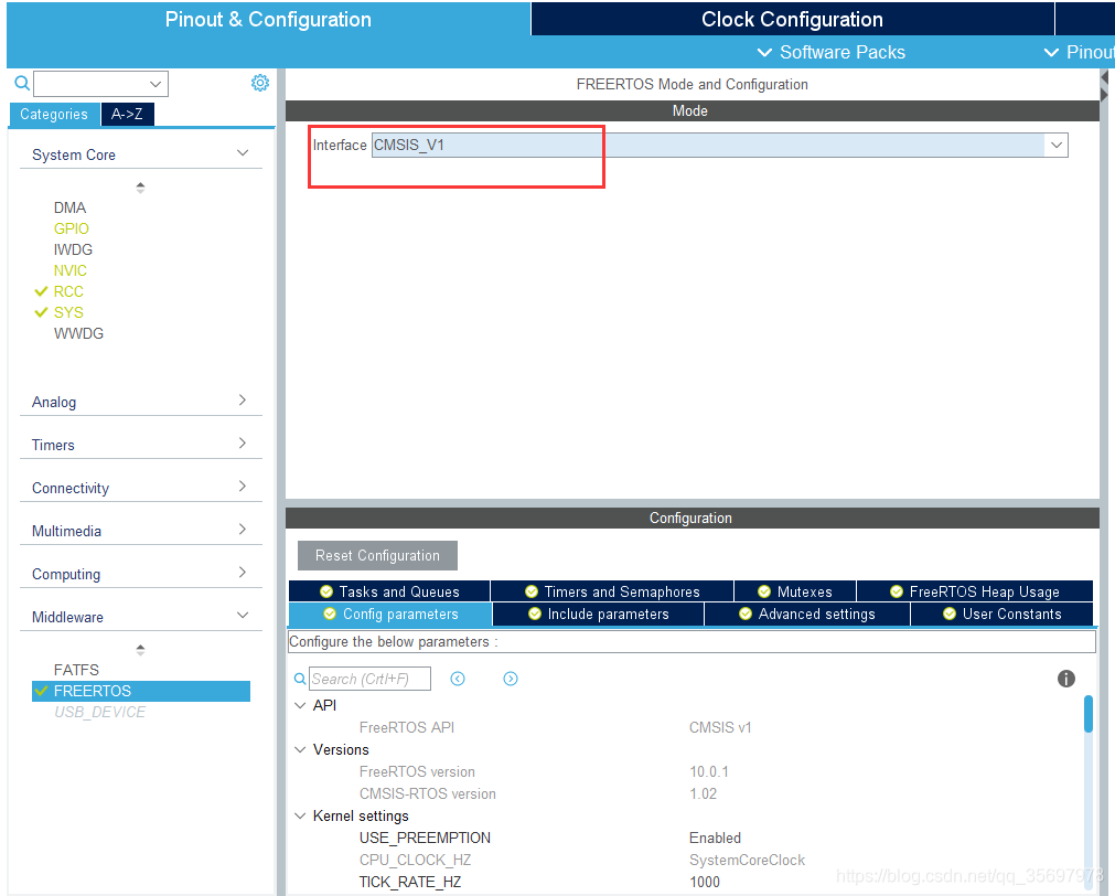 stm32cubeMX+FreeRTOS（1）——点灯_osdelay(1);-CSDN博客