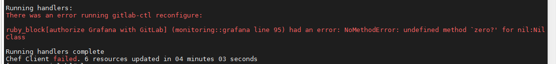 gitlab安装，跑配置报错NoMethodError: undefined method 'zero?' for nil:NilClass_gitlab nomethoderror-CSDN博客