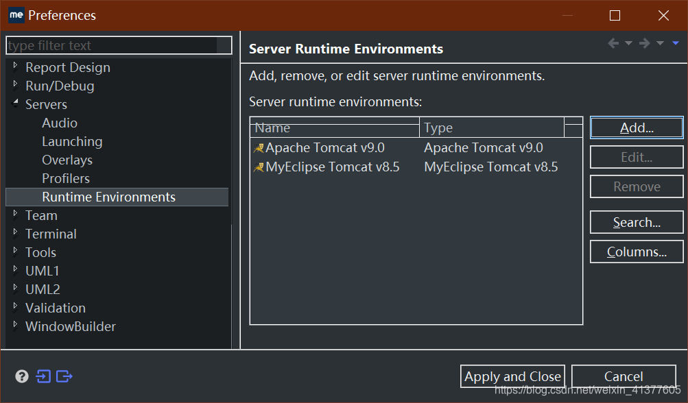myeclipse 2019配置及使用外部tomcat问题_myeclipse2019-CSDN博客