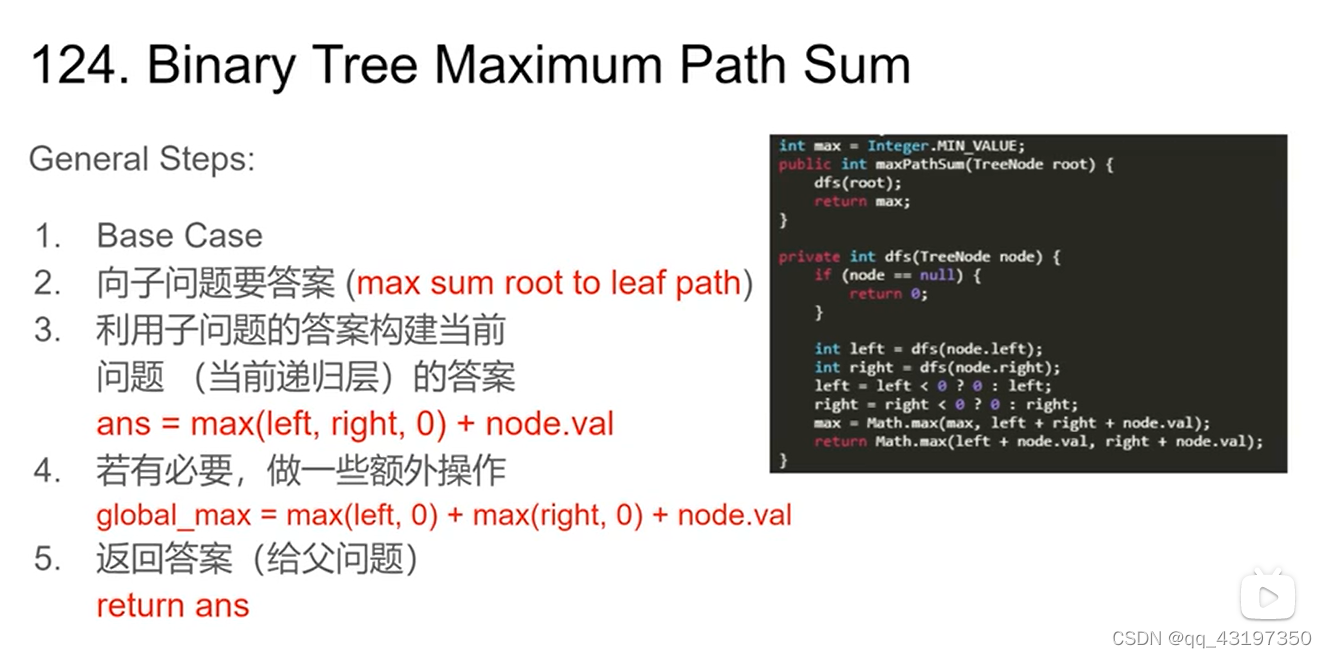 Leetcode Tree Dfs 模板dfs Code Tree Csdn博客