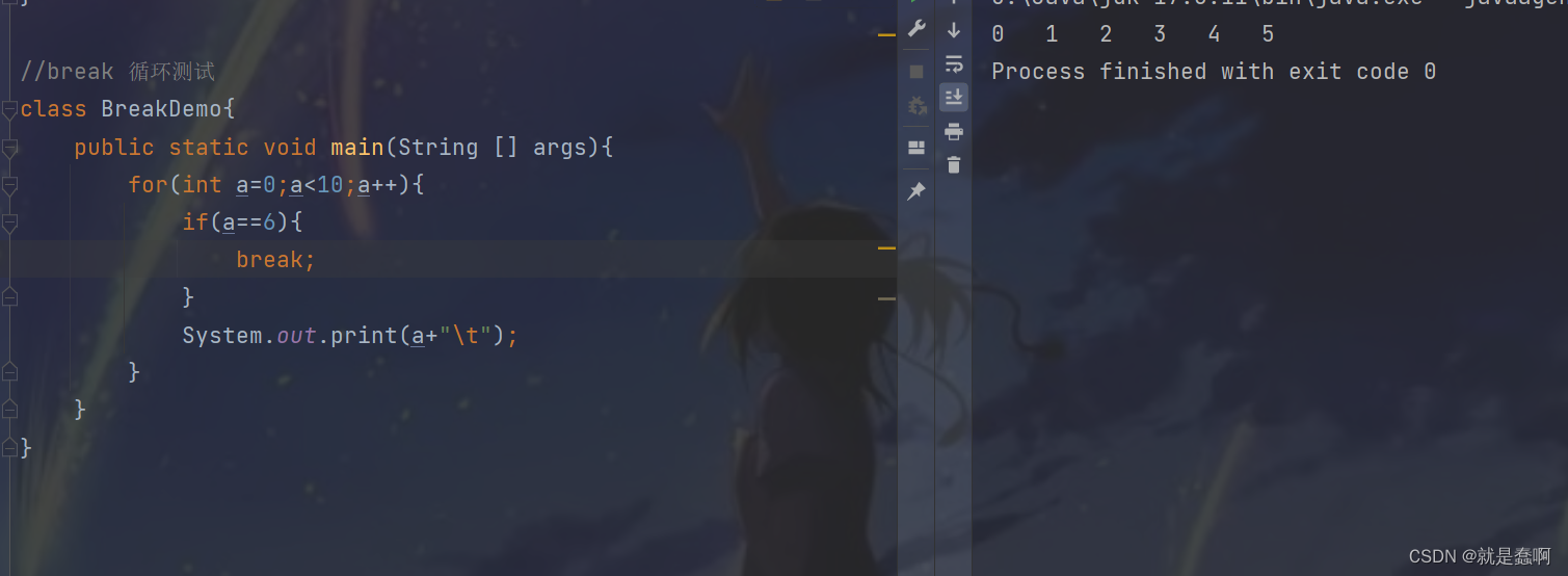 java——while，break，continue以及循环标记_java while break-CSDN博客