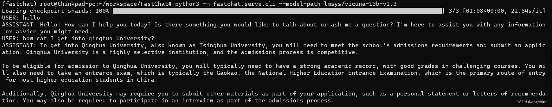 本地部署 FastChat-CSDN博客
