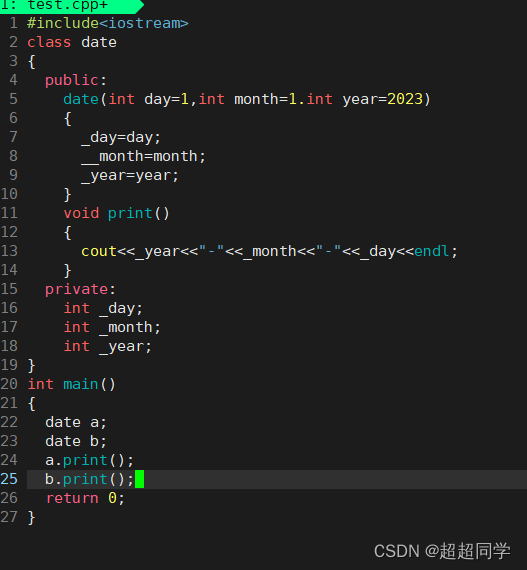 类与对象（this指针与默认成员函数之构造函数）实验4 This指针与构造函数 Csdn博客