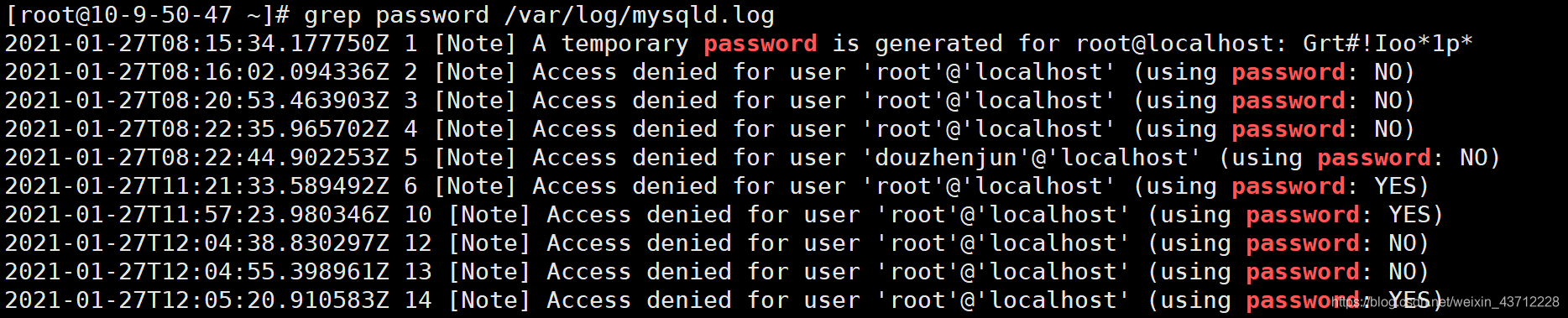 关于问题“You must reset your password using ALTER USER statement before executing this statement“的解决 ...