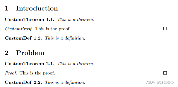 LaTeX中的定理、证明、引理环境_latex theorem-CSDN博客