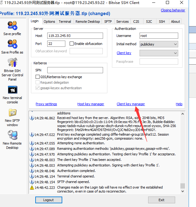 Bitvise 使用公私玥免密登陆 服务器-CSDN博客