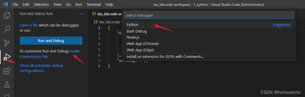 please specify ‘programme‘ in launch.json_launch.json" 中缺少配置“python debugger: python file”。-CSDN博客