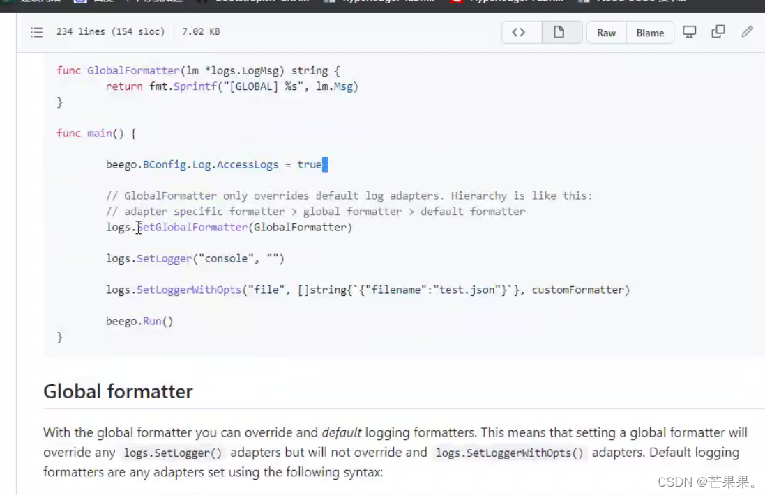 beego框架的日志组件logs_beego logs-CSDN博客