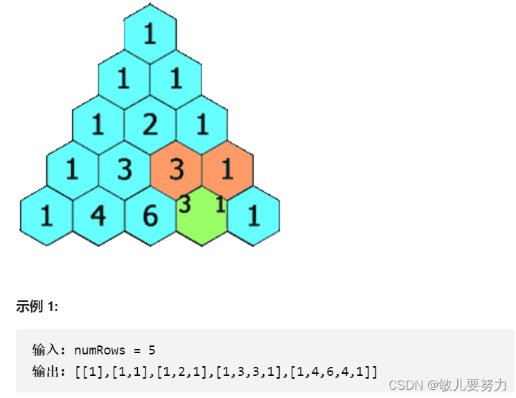 Leetcode刷题——路径总和、杨辉三角】 Csdn博客